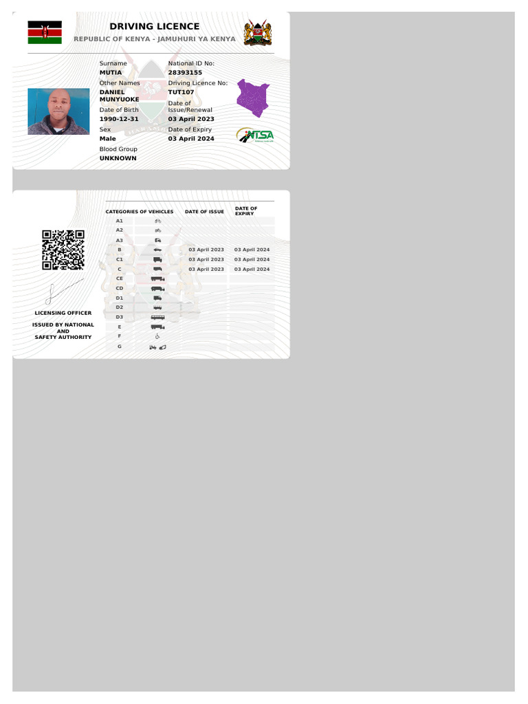 DLR B5DUL882 Electronic Driving License | PDF