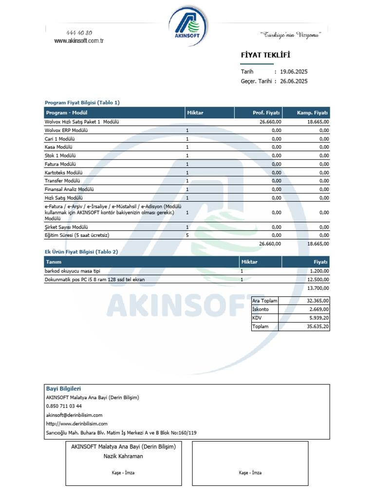Teklif Ver New (1) | PDF