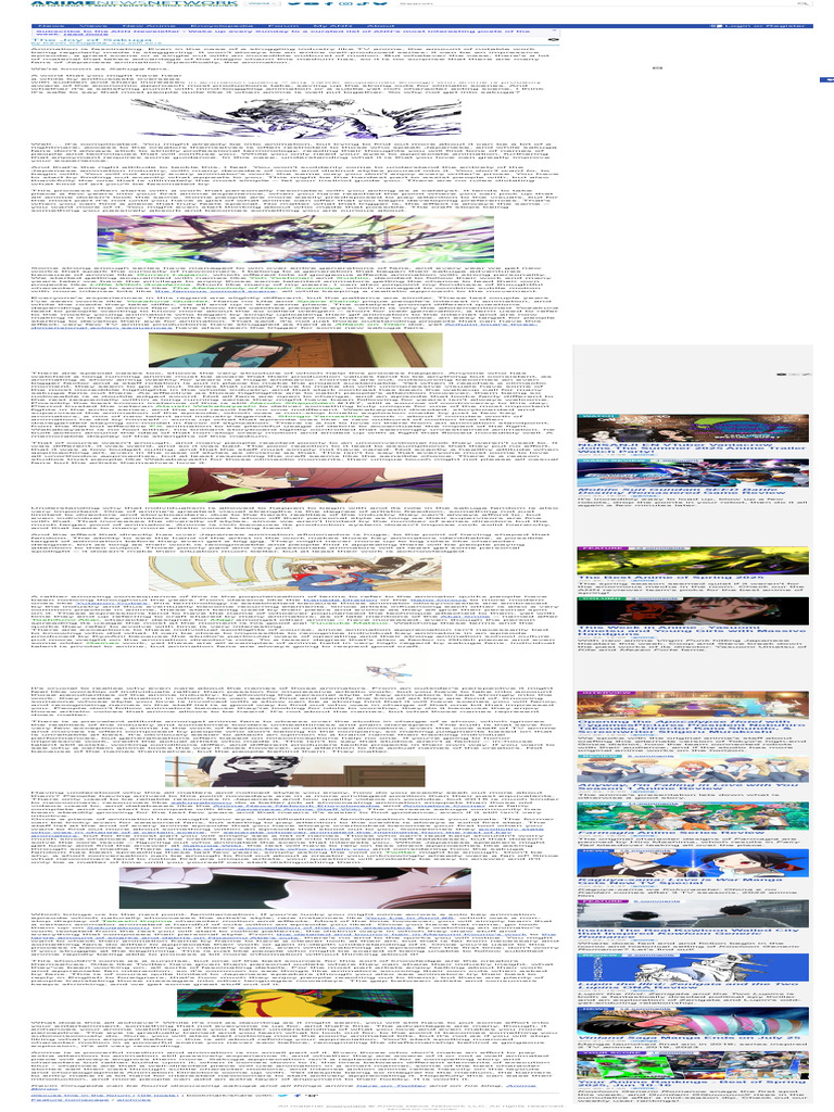Understanding Sakuga in Anime | PDF | Anime | Animation