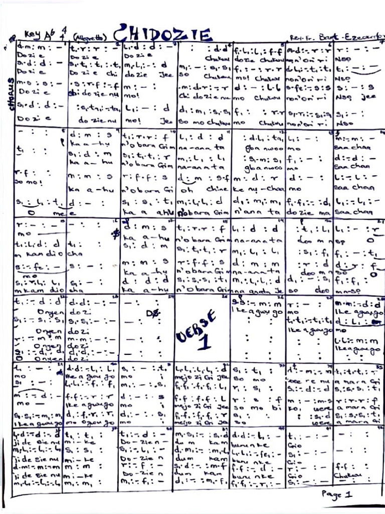 Chidozie by Fr. Bart | PDF