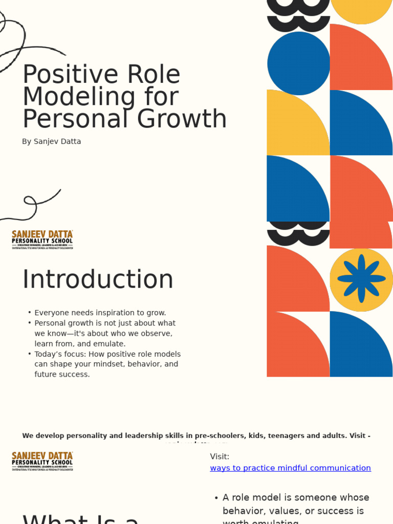 Positive Role Models for Growth | PDF | Adolescence | Leadership