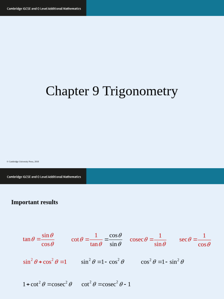 Ch9 PowerPoint 9 7a | PDF | Trigonometric Functions | Mathematical Analysis