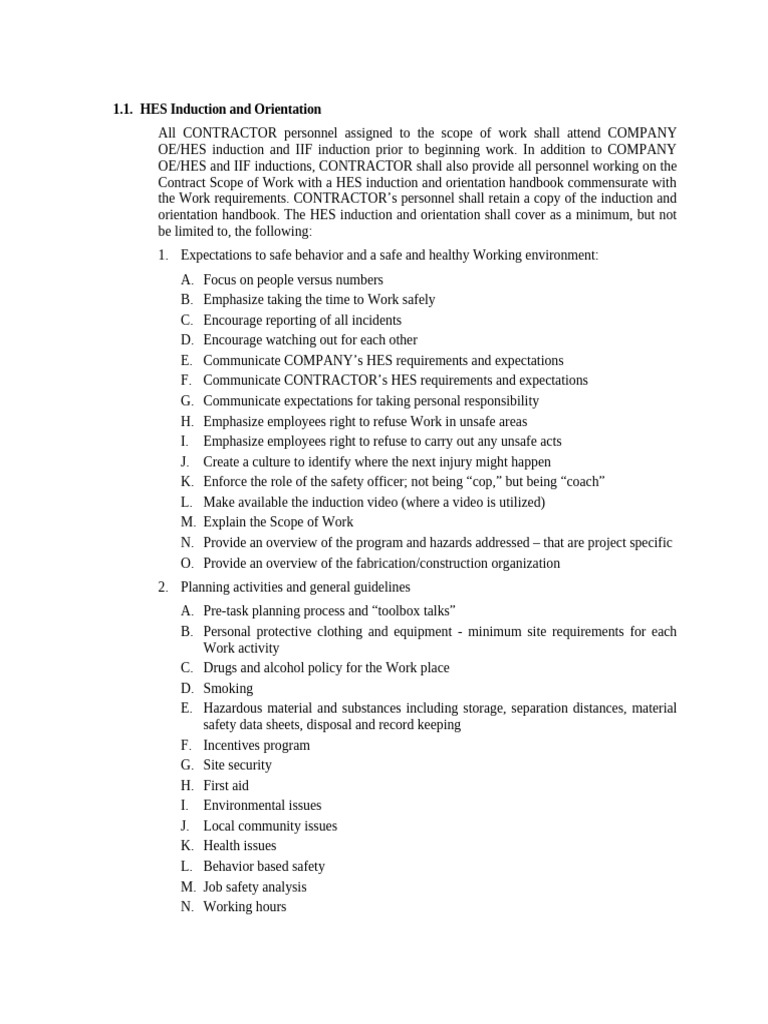 Site HSE Plan For Effective Project Delivery | PDF | Workplace ...
