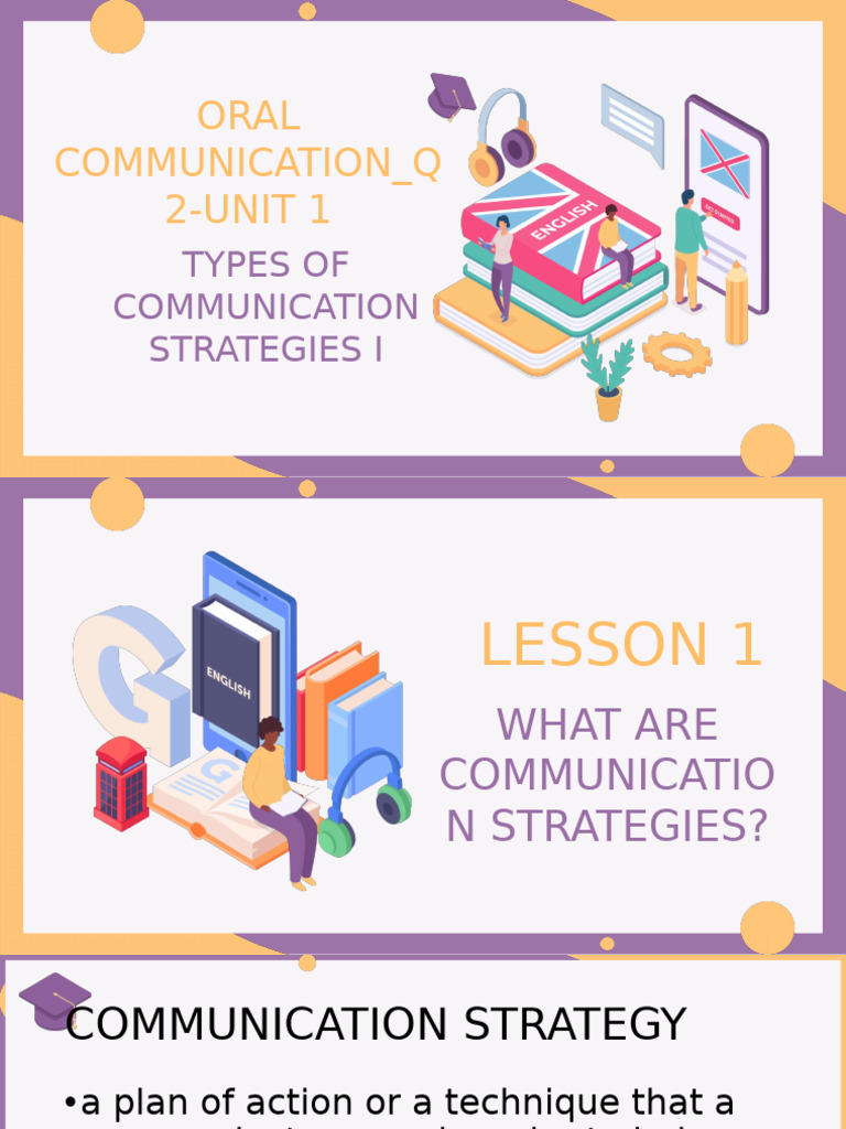 Q2 - UNIT 1 - Lesson1-Types of Communicative Strategy | PDF