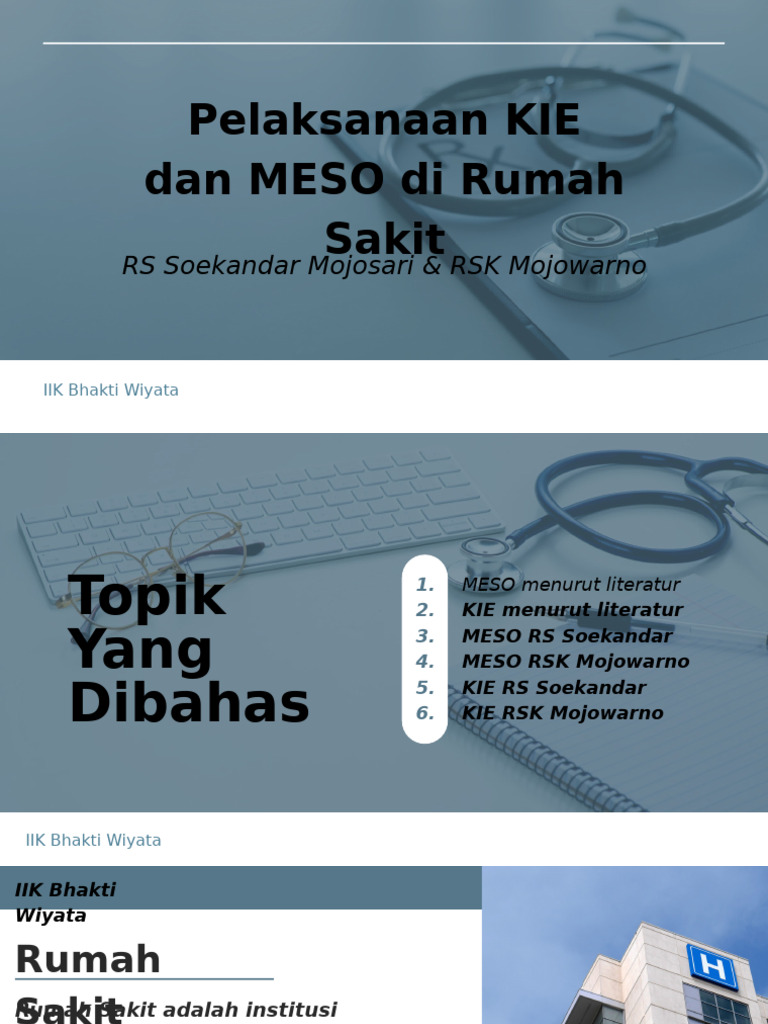 Pelaksanaan KIE Dan MESO Di Rumah Sakit | PDF