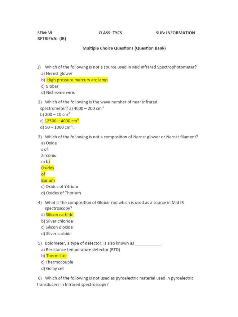 Information Retrieval MCQ | PDF | Data Compression | Search Engine Indexing