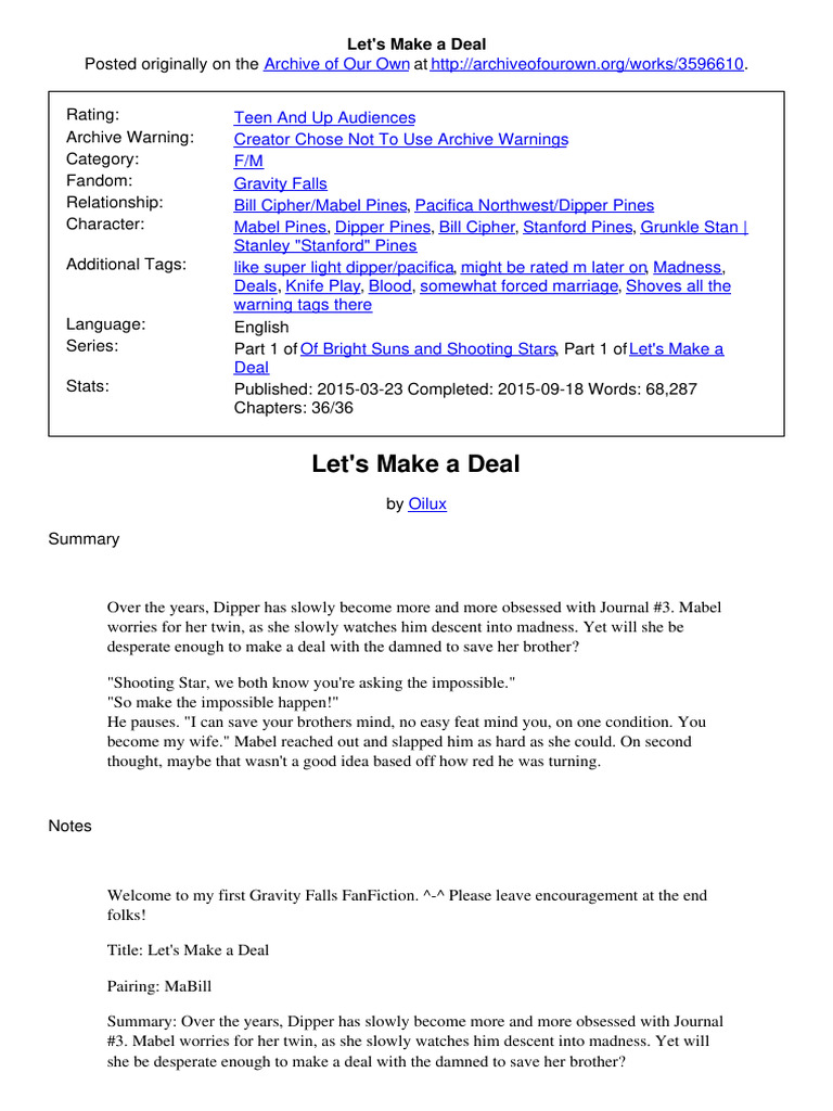 Lets Make A Deal | PDF