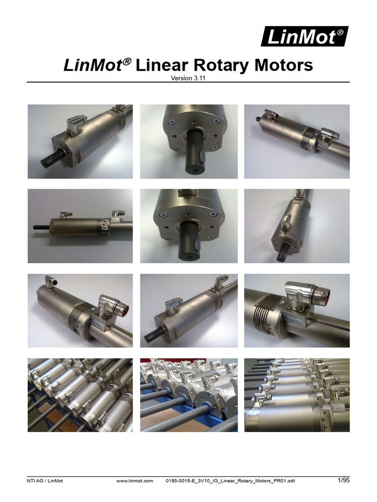 0185-0015-E 3V11 IG Linear Rotary Motors PR01 | PDF | Electric Motor | Gear