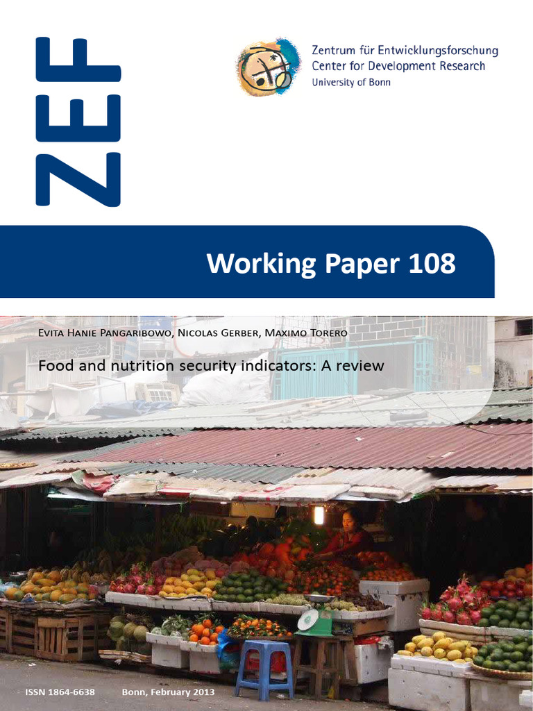 Food and Nutrition Security Indicators-Review | PDF | Malnutrition ...