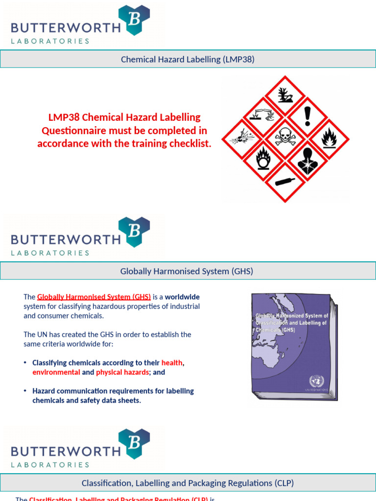 LMP38 - Chemical Hazard Labelling | PDF | Workplace | Occupational Safety And Health