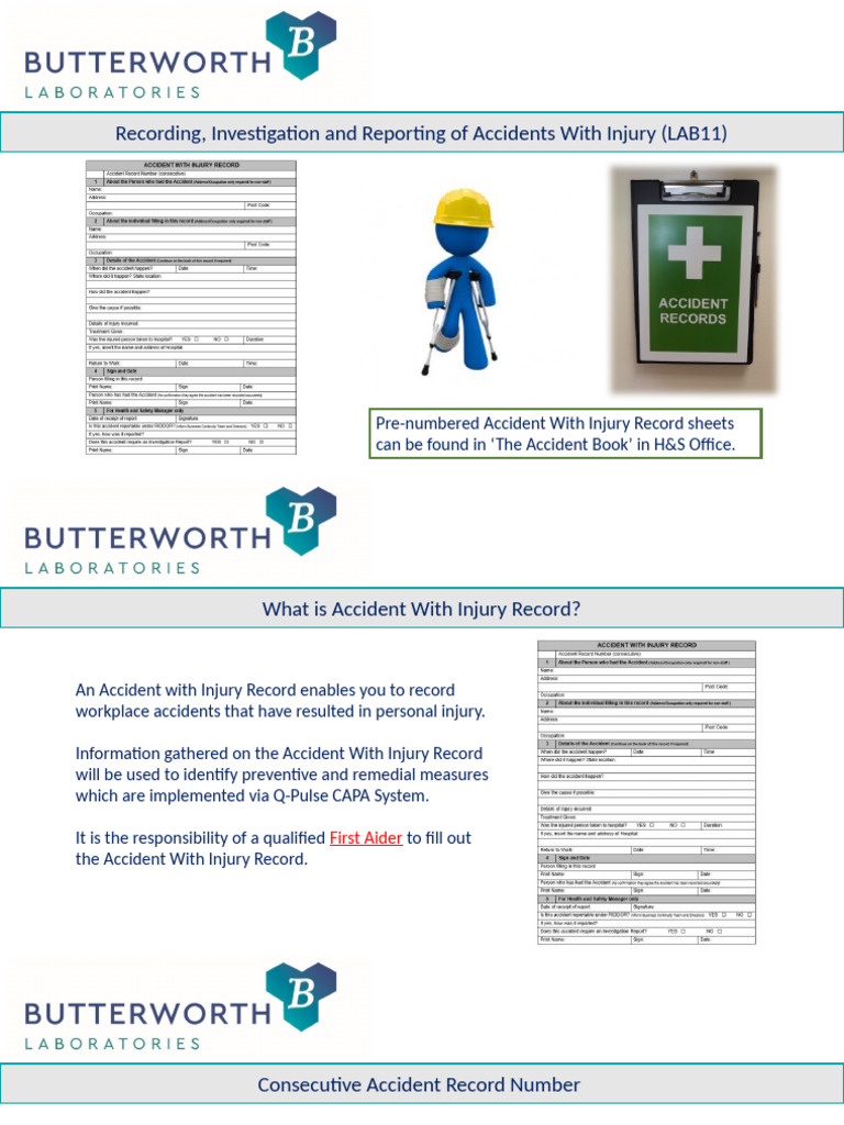 LAB11 - Accident Record Training | PDF | Occupational Safety And Health | Safety