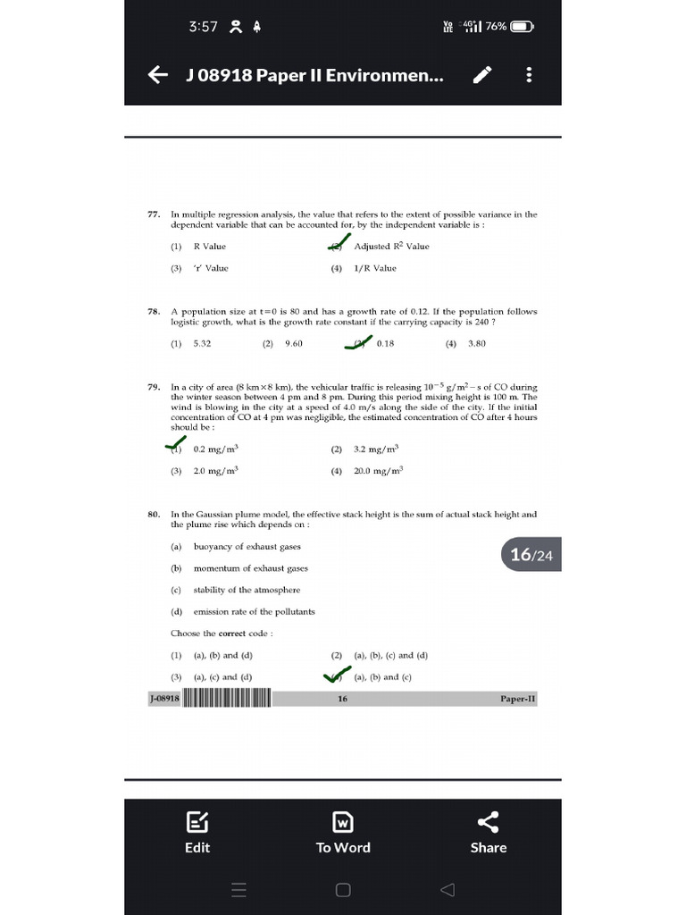 UGC Net EVS Pyq | PDF