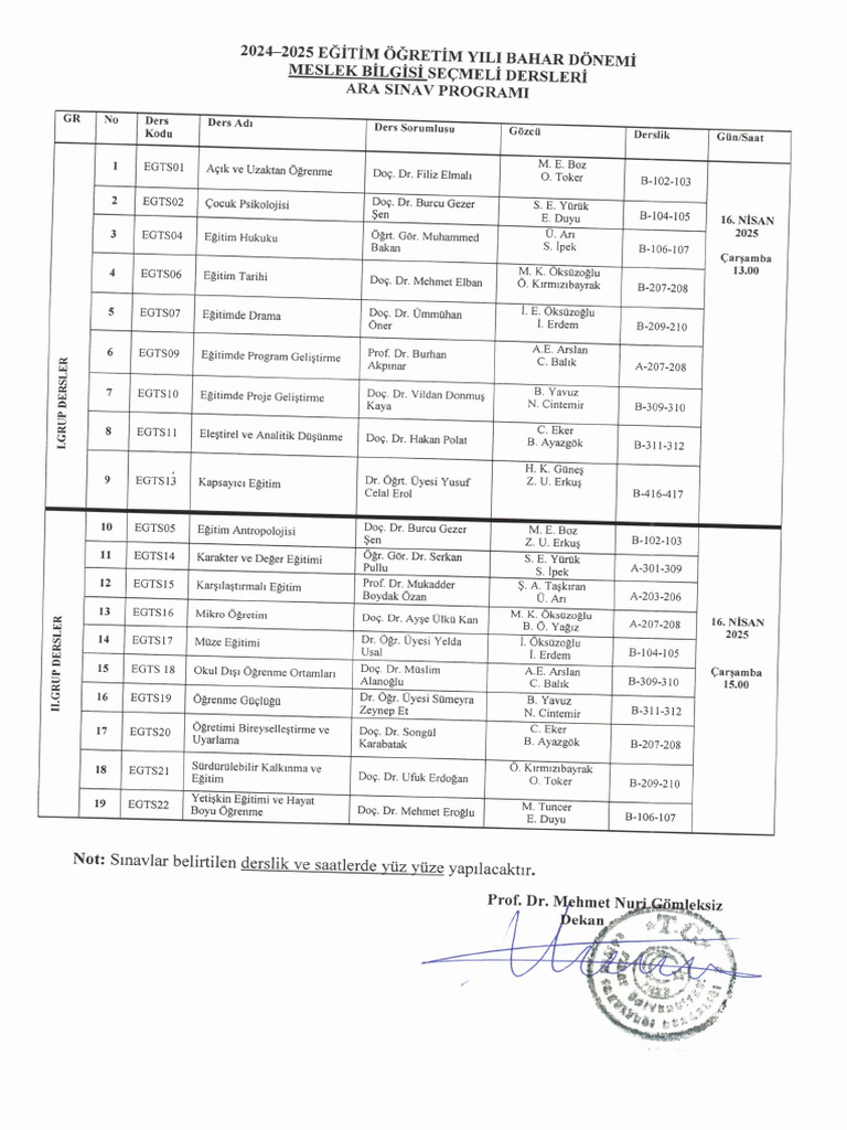 Egts Arasinav Programi | PDF