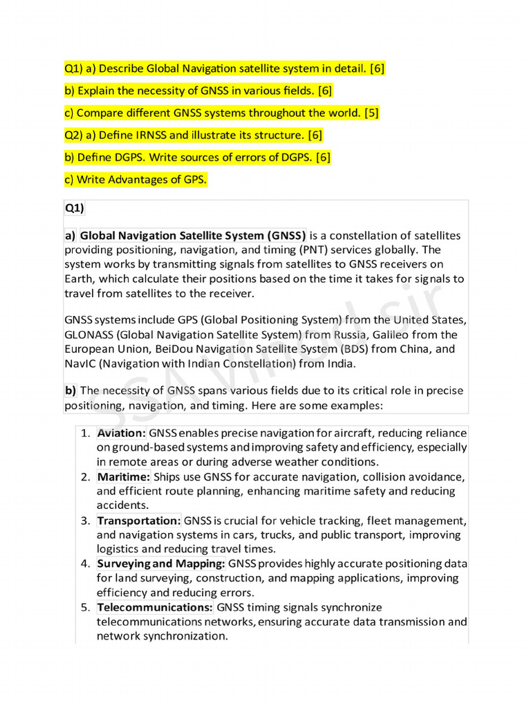 Rsgis Pyq Solution | PDF