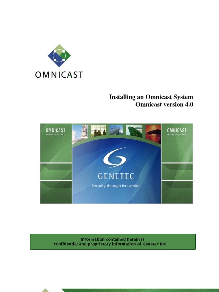 Omnicast 4 0 Installation Guide | PDF | Installation (Computer Programs ...