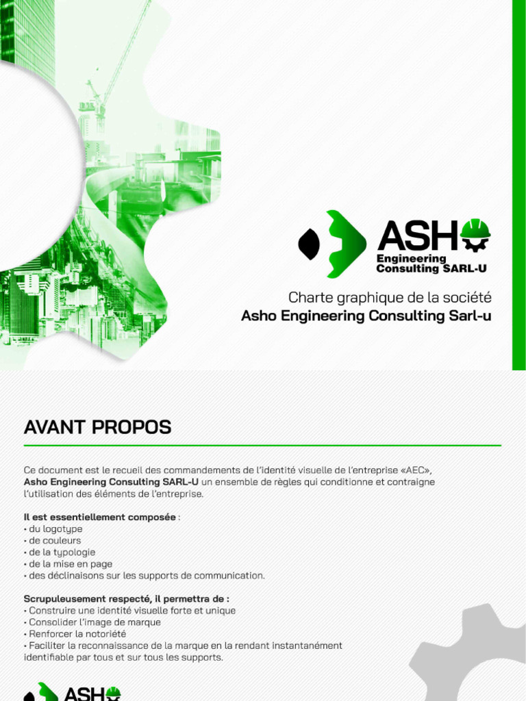Charte Graphique ASHO ENGINEERING CONSL. | PDF