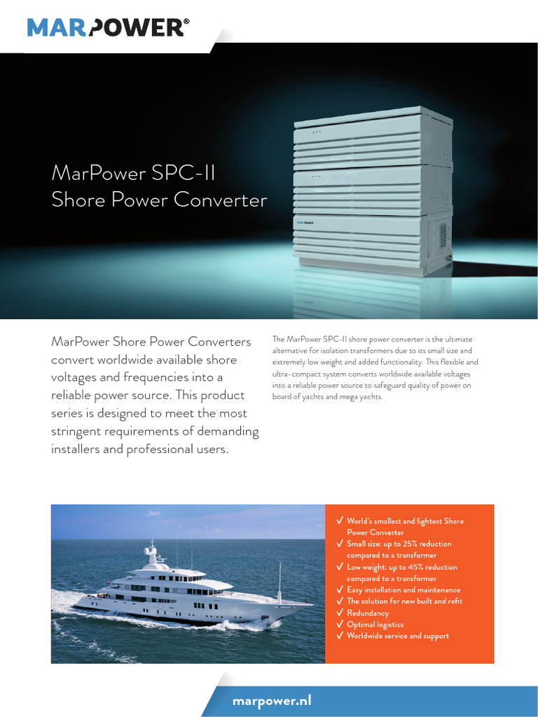 Compact Shore Power Converter Solutions | PDF | Transformer | Power ...