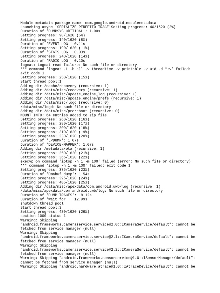 Bugreport CPH2641 AP3A.240617.008 2025 07 01 21 19 18 Dumpstate - Log 6754 | PDF | Software ...