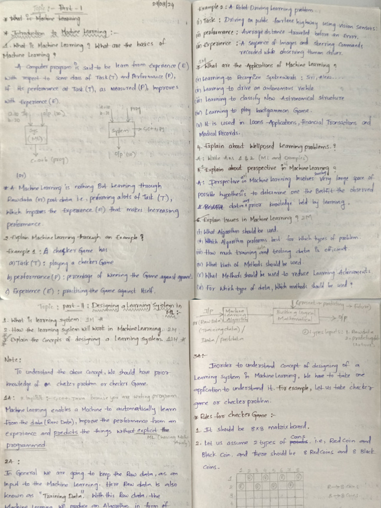 ML Notes | PDF
