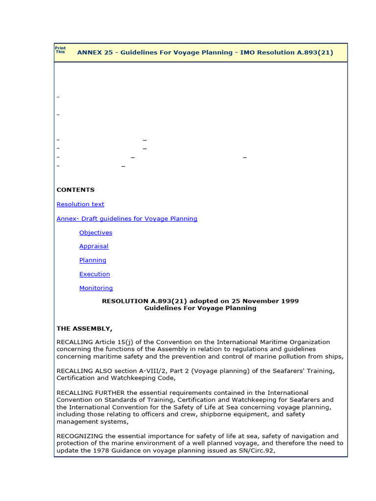 2.IMO - Passage Plan Edit Kumar | PDF | Navigation