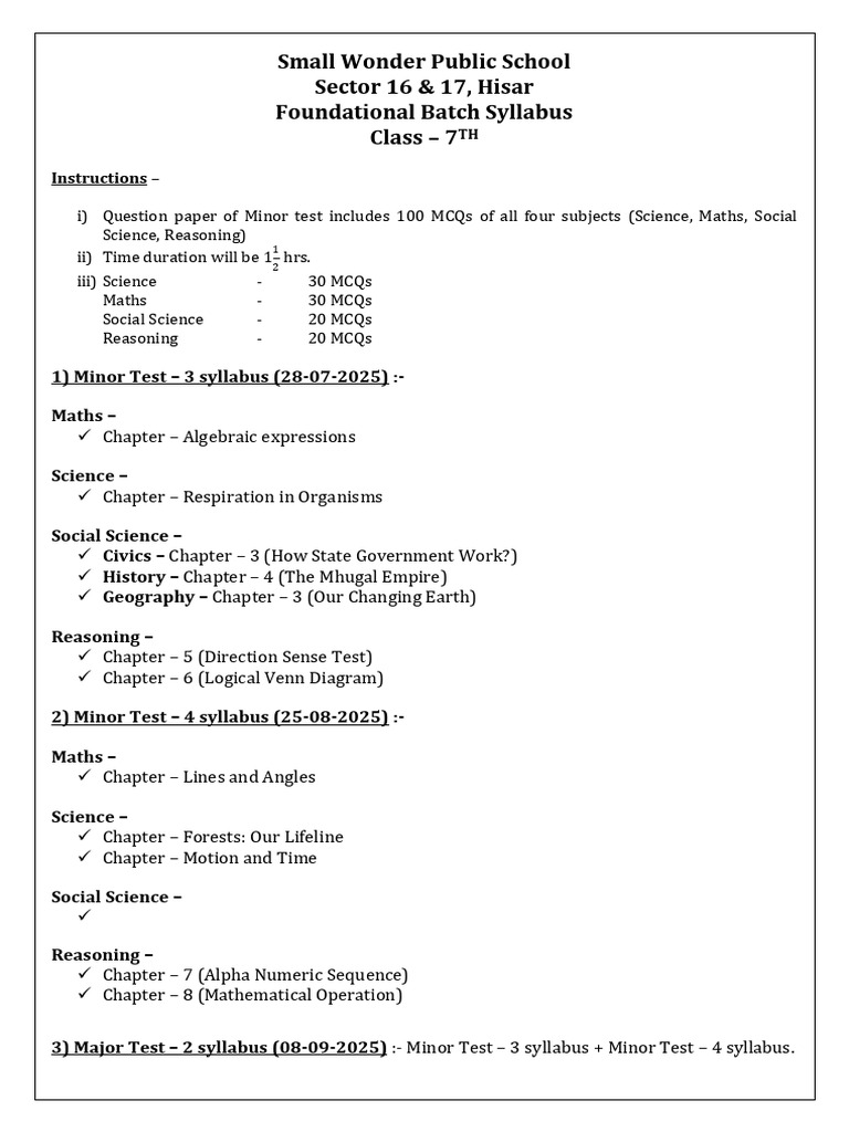 Class - VII - C | PDF