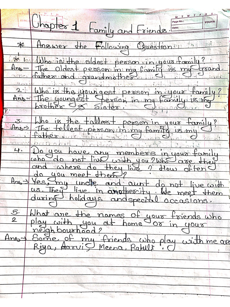 3rd STD EVS Notes Unit Test (Note Book) - 1 | PDF