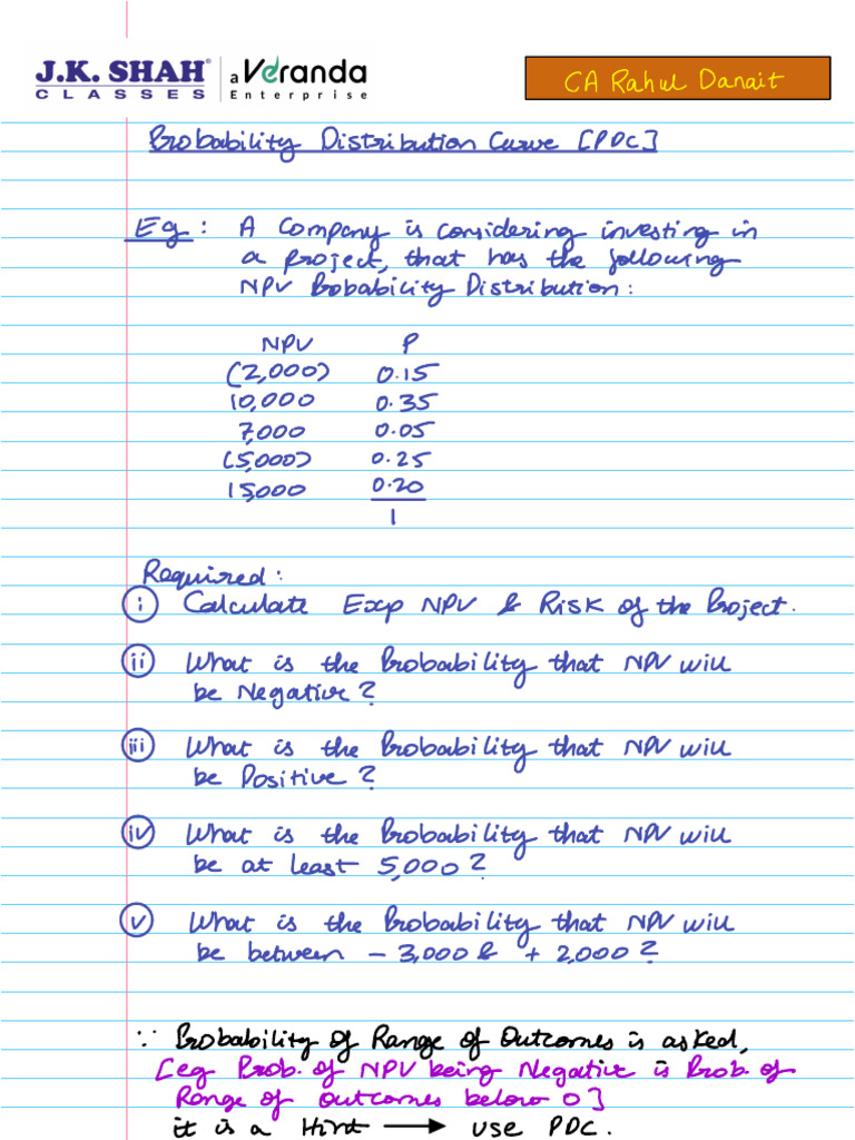 Probability Distribution Curve | PDF | Probability Theory | Probability