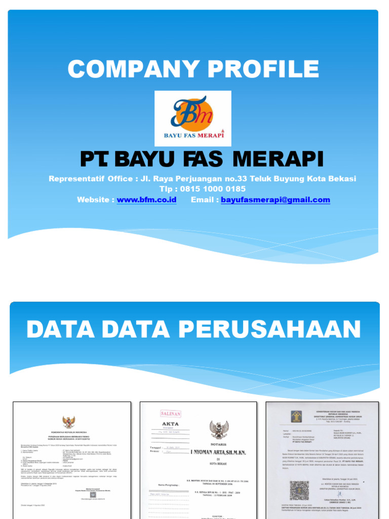 Company Profile PT BFM Terbaru 2023 | PDF
