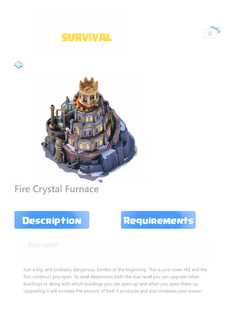 Fire Crystal Upgrade | PDF