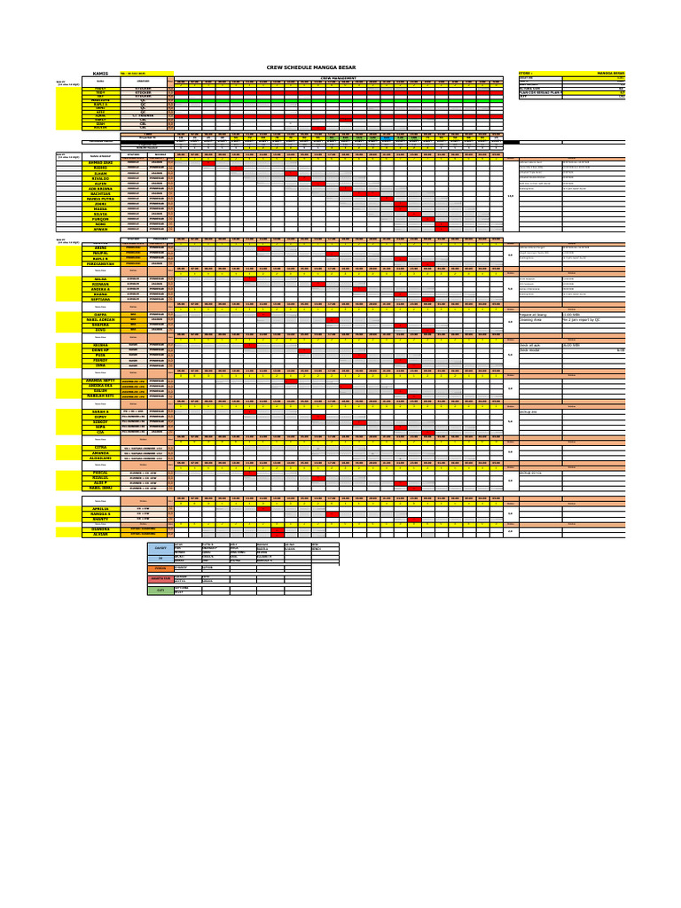 10 Juli 2025 - Schedule Mangga Besar | PDF