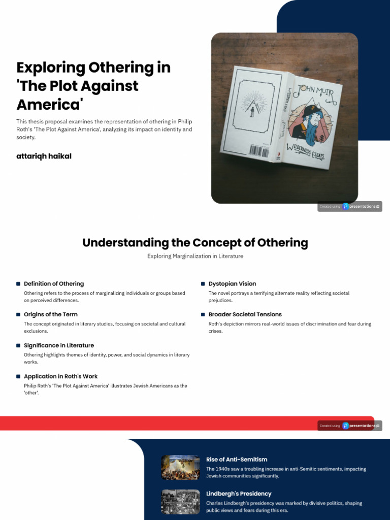 Exploring Othering in Phillip Roth's The Plot Against America | PDF