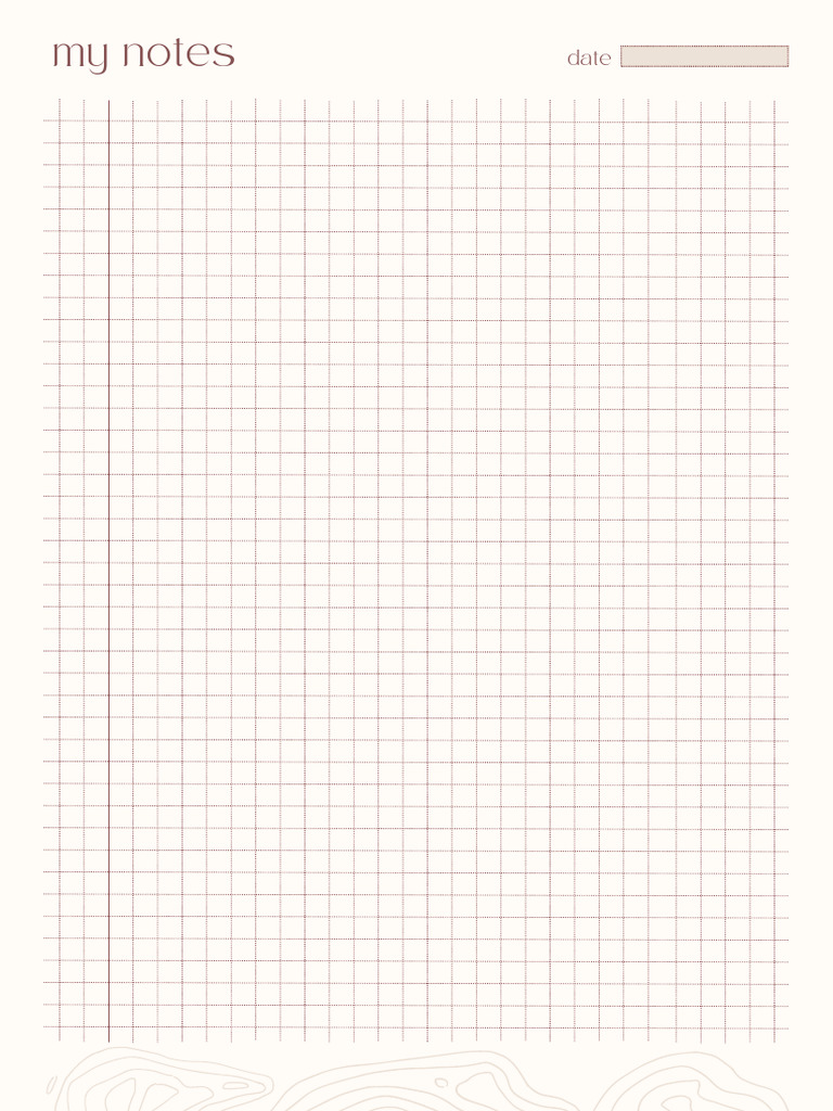 Beige Clean and Minimalist Simple Lined Paper Notes Document A4 | PDF
