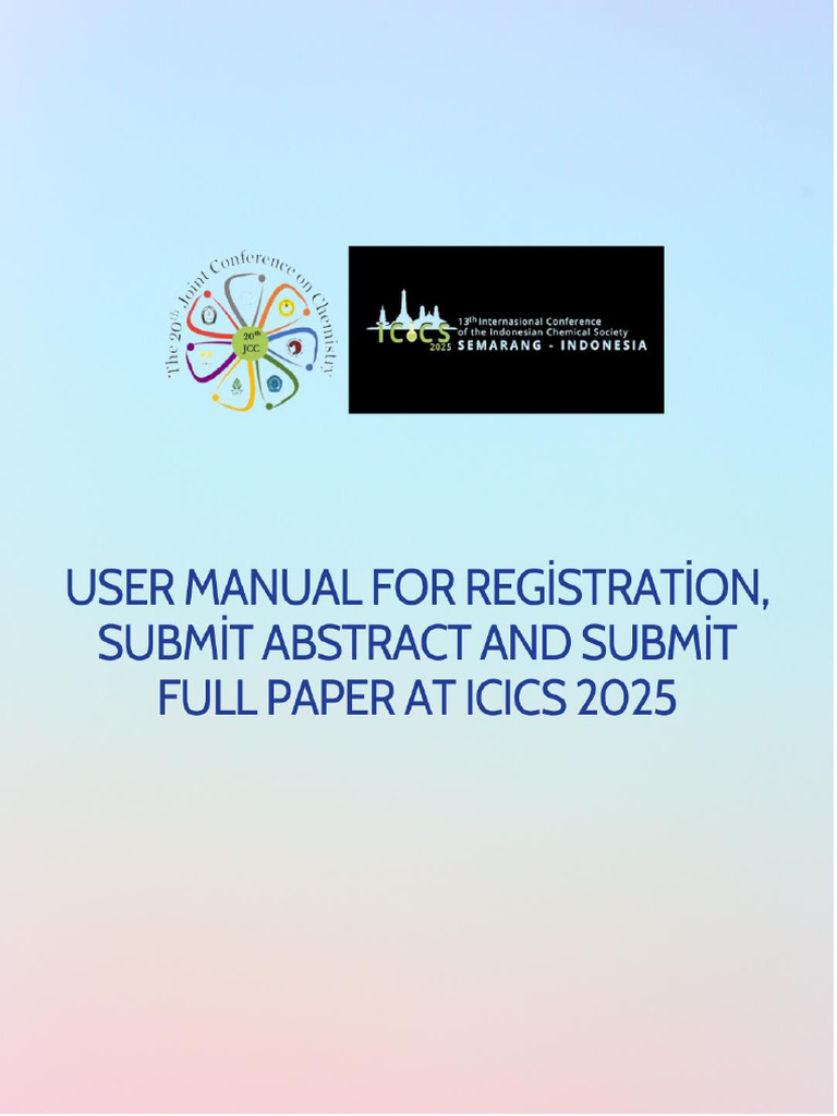 User Manual Icics 2025 | PDF