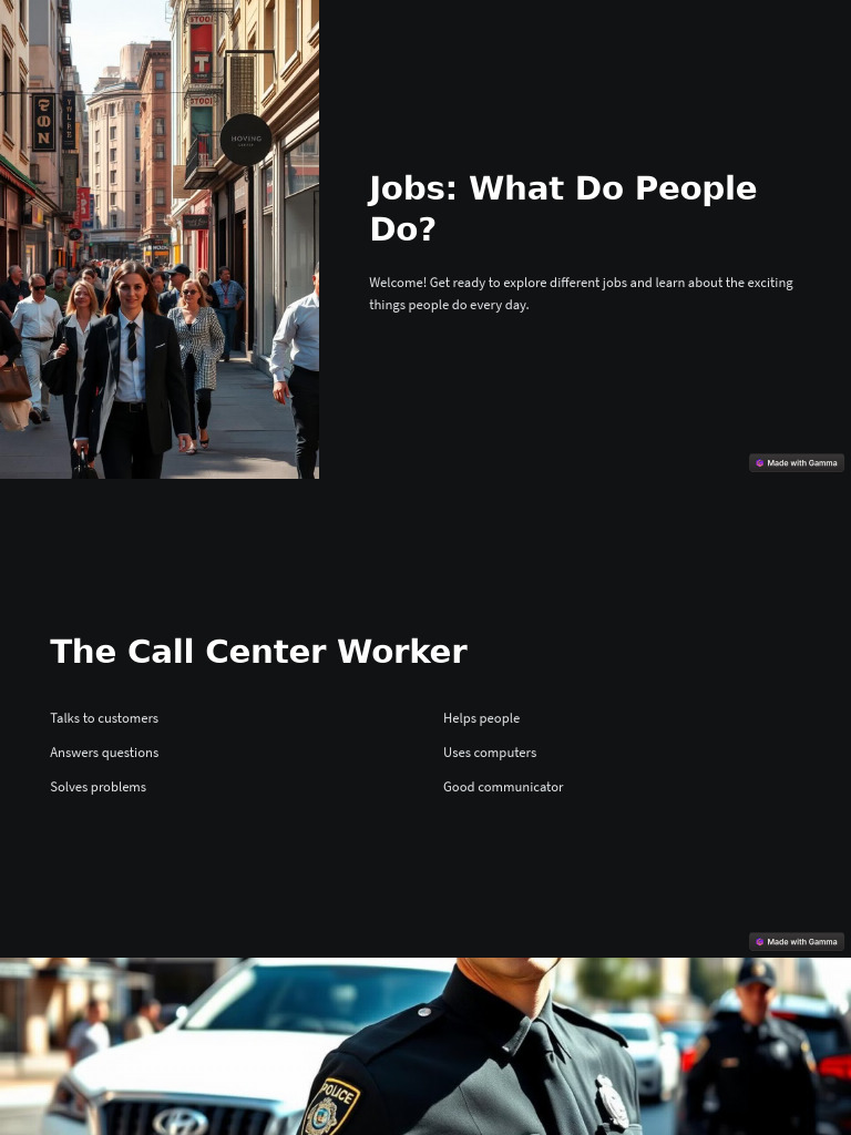 Jobs What Do People Do | PDF