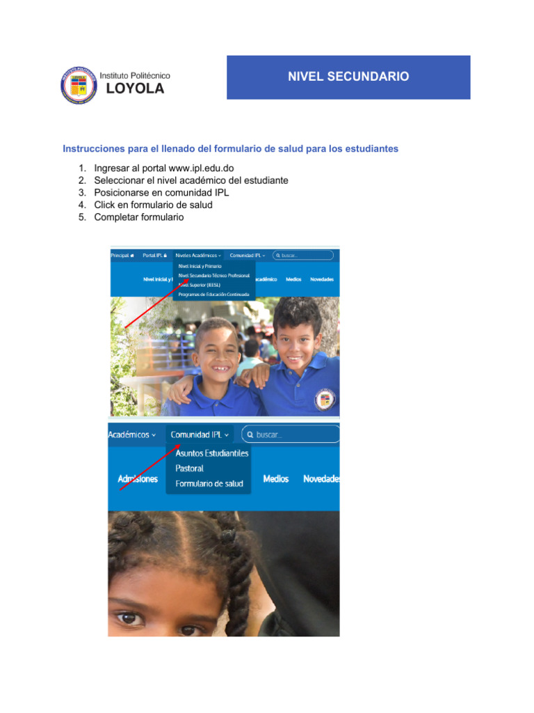 Instrucciones para El Llenado de Formulario de Salud 2 | PDF