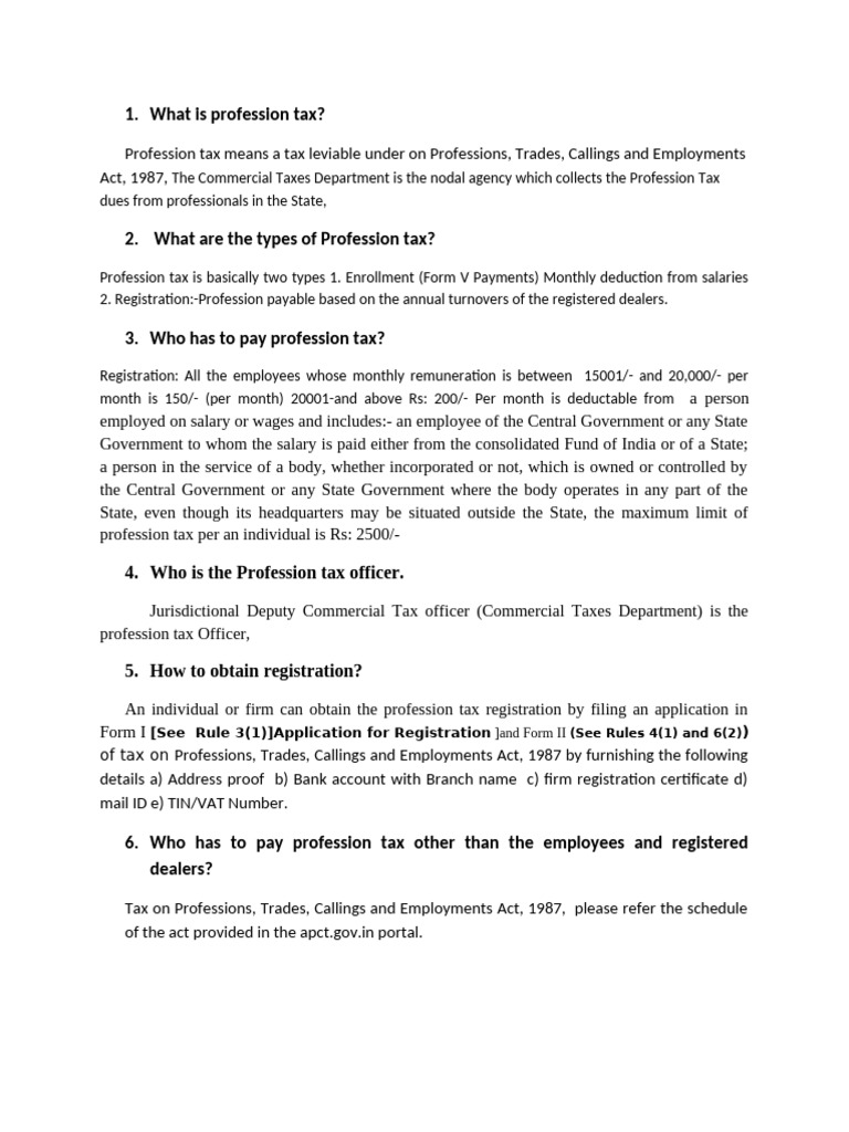 Understanding Profession Tax in India | PDF | Taxes | Salary