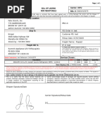 Saia LTL Freight BOL | PDF | Cargo | Bill Of Lading