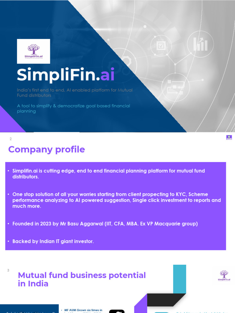 SimpliFin - Ai MF Distributor Platform | PDF | Business | Taxes