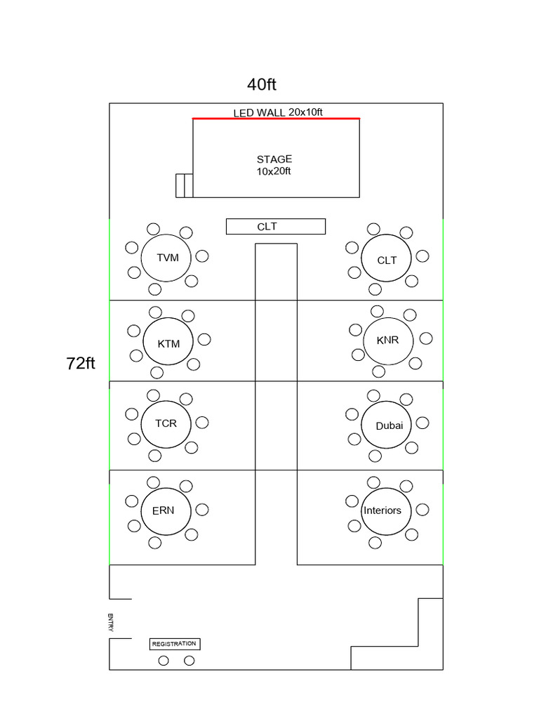 Stage Layout for LED Wall Setup | PDF