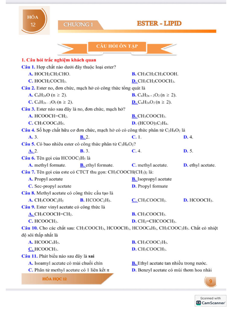 CamScanner Ester Lipid | PDF