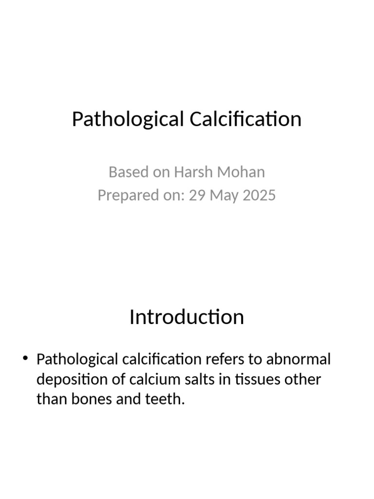 Dystrophic vs Metastatic Calcification | PDF | Metastasis | Pathology