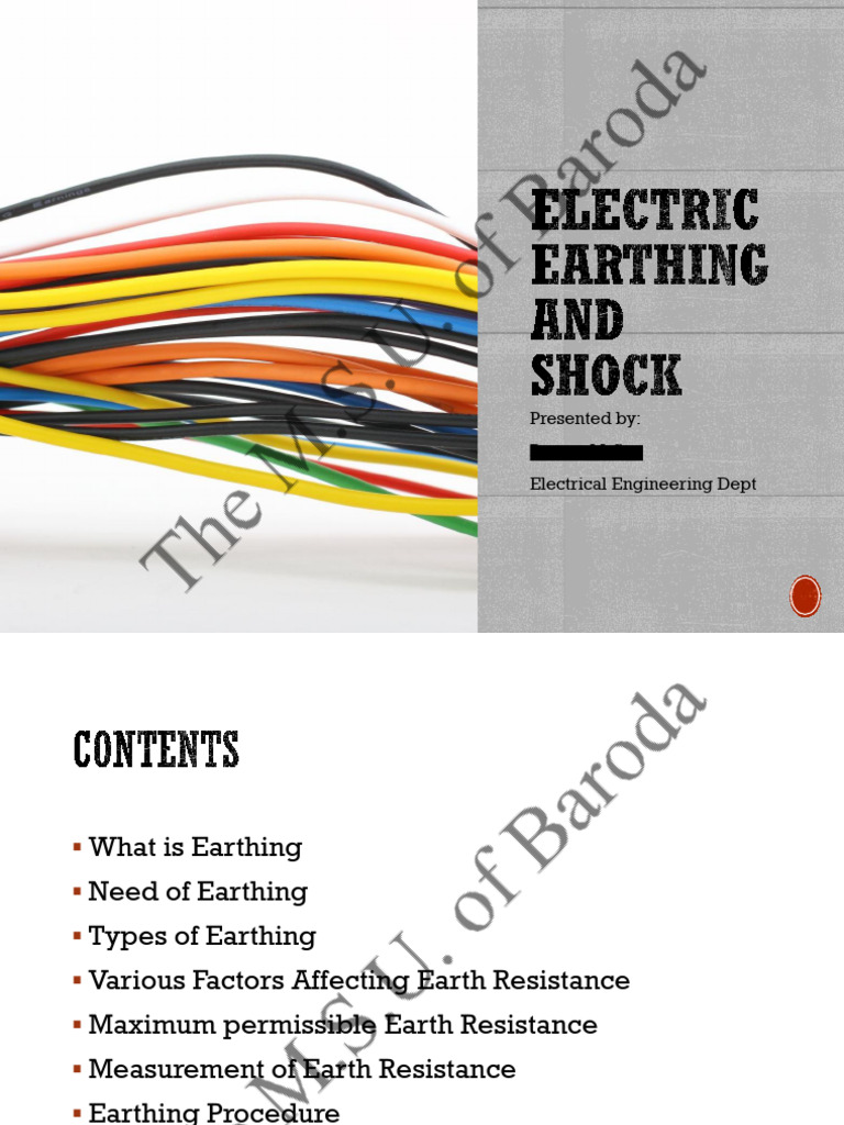 UNIT-2 - Electric Earthing and Shock - Watermark | PDF | Electrical ...