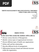 Organization Theory Chapter-1 | PDF | System | Organizational Behavior