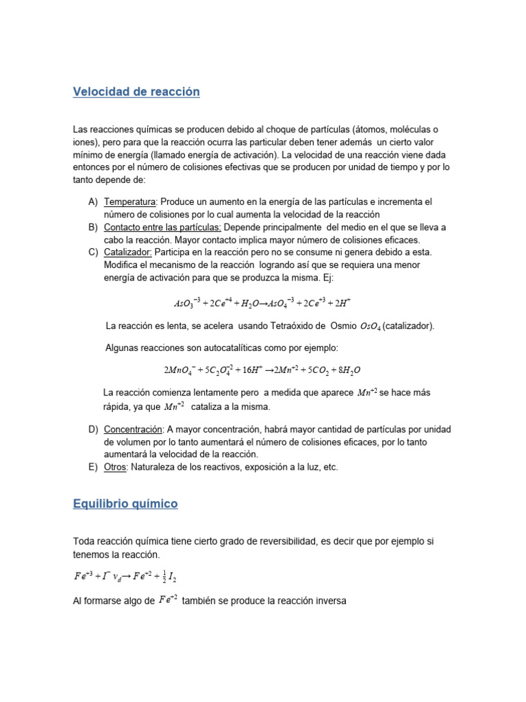 Equilibrio Homogeneo en SN Aq | PDF | Equilibrio químico | Sal (química)