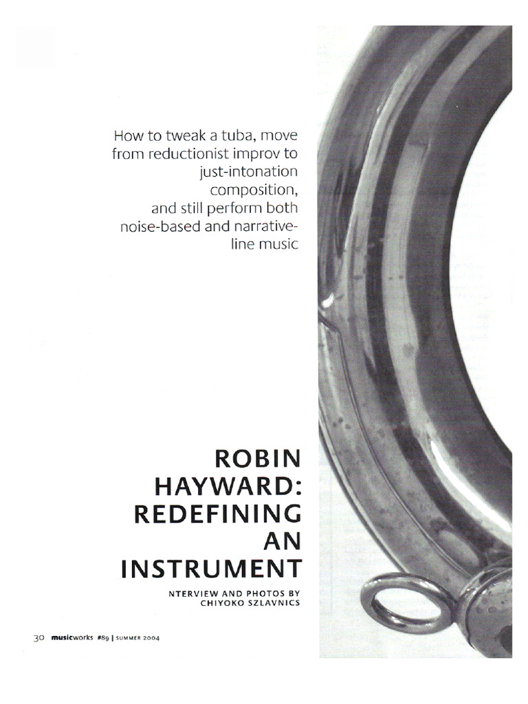 C Szlavnics R Hayward Redefining An Instrument | PDF