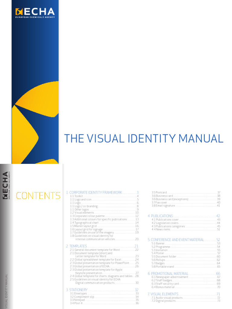 ECHA Logo Usage Guidelines | PDF | Logos | Brand