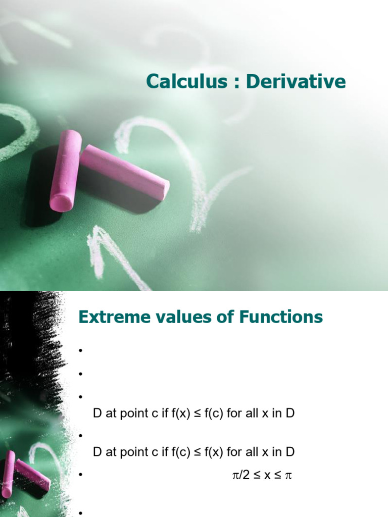 07-Application of Derivative | PDF | Mathematical Analysis | Mathematical Relations