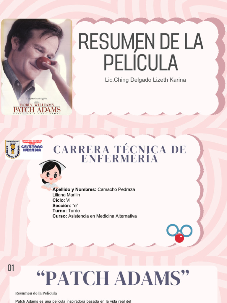 Resumen de La Película Patch Adams | PDF | Las emociones | Empatía
