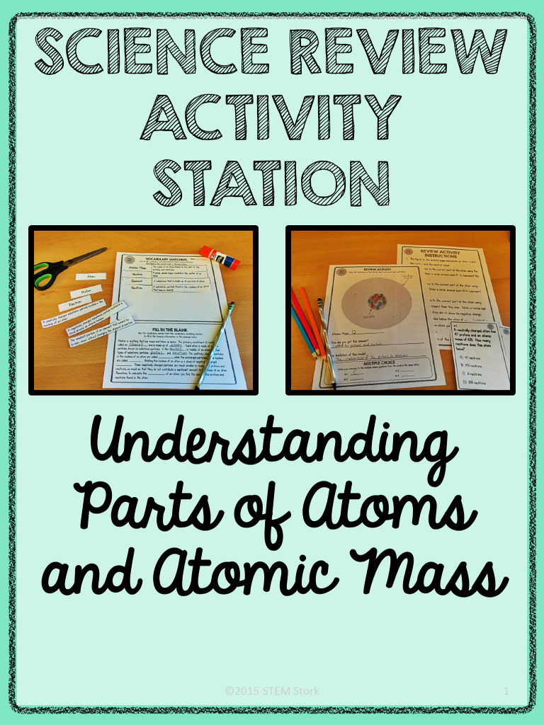 14 - Cut-Out Activity - Subatomic Particles Definitions | PDF | Atoms ...