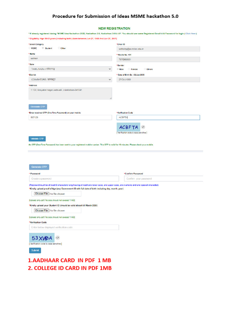 Sample Proposal For Reference MSME Hackathon 5.0 | PDF | Artificial ...